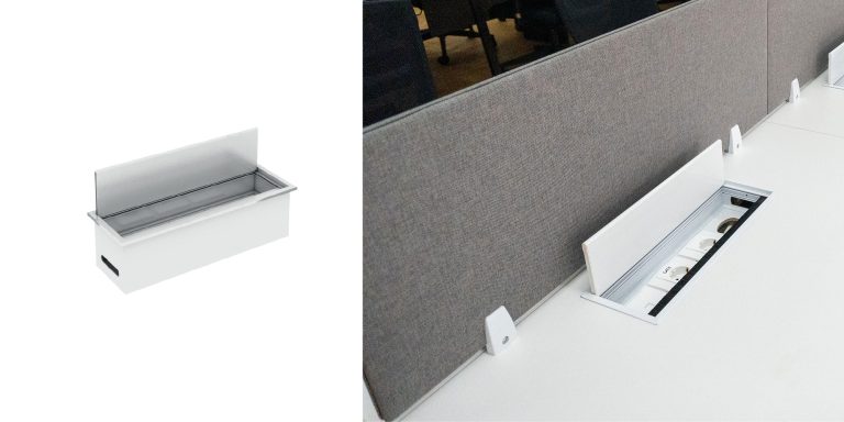 Management kabel pada meja kantor - Agra Jaya